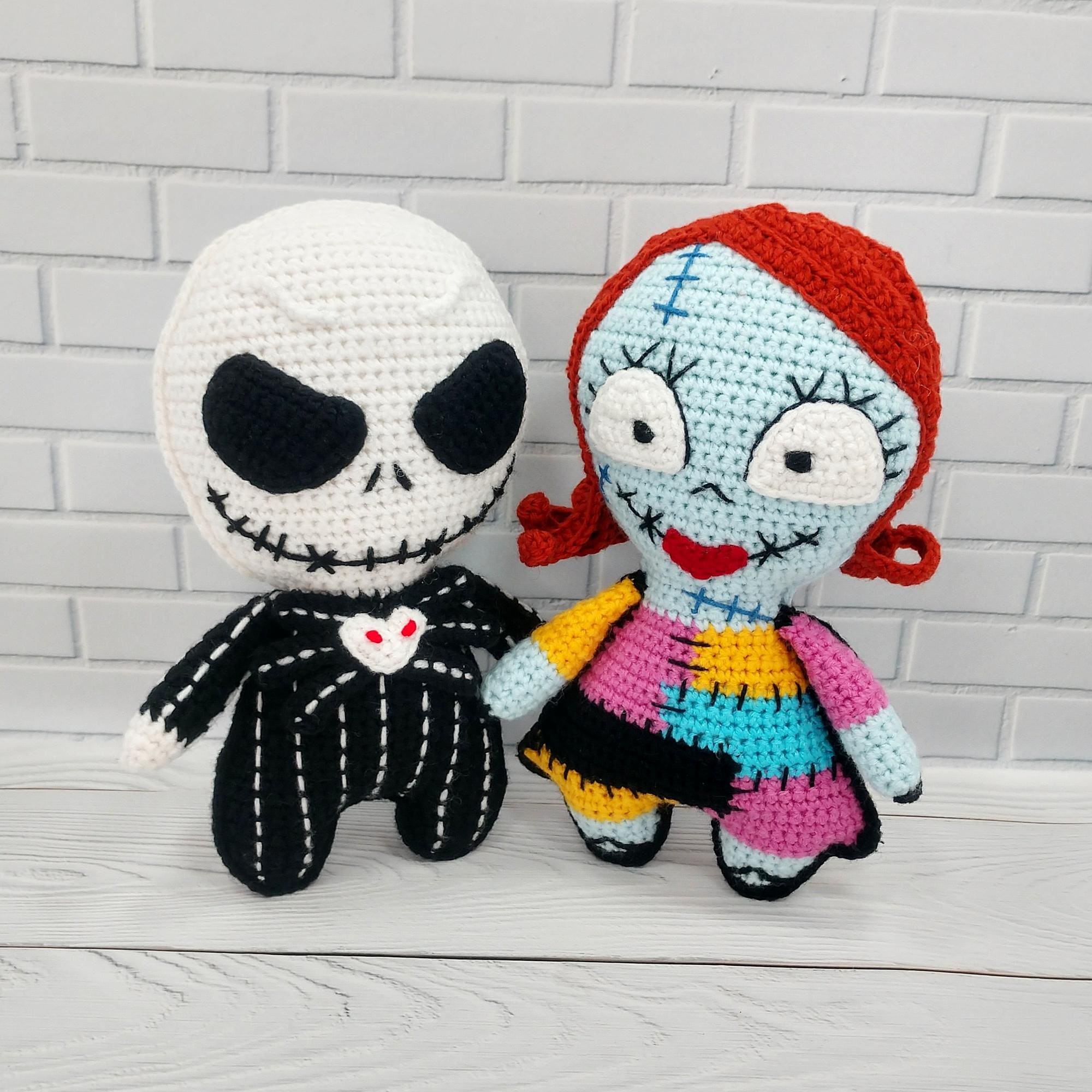 Crochet Jack Sally Zombie Amigurumi Rag Doll - Etsy