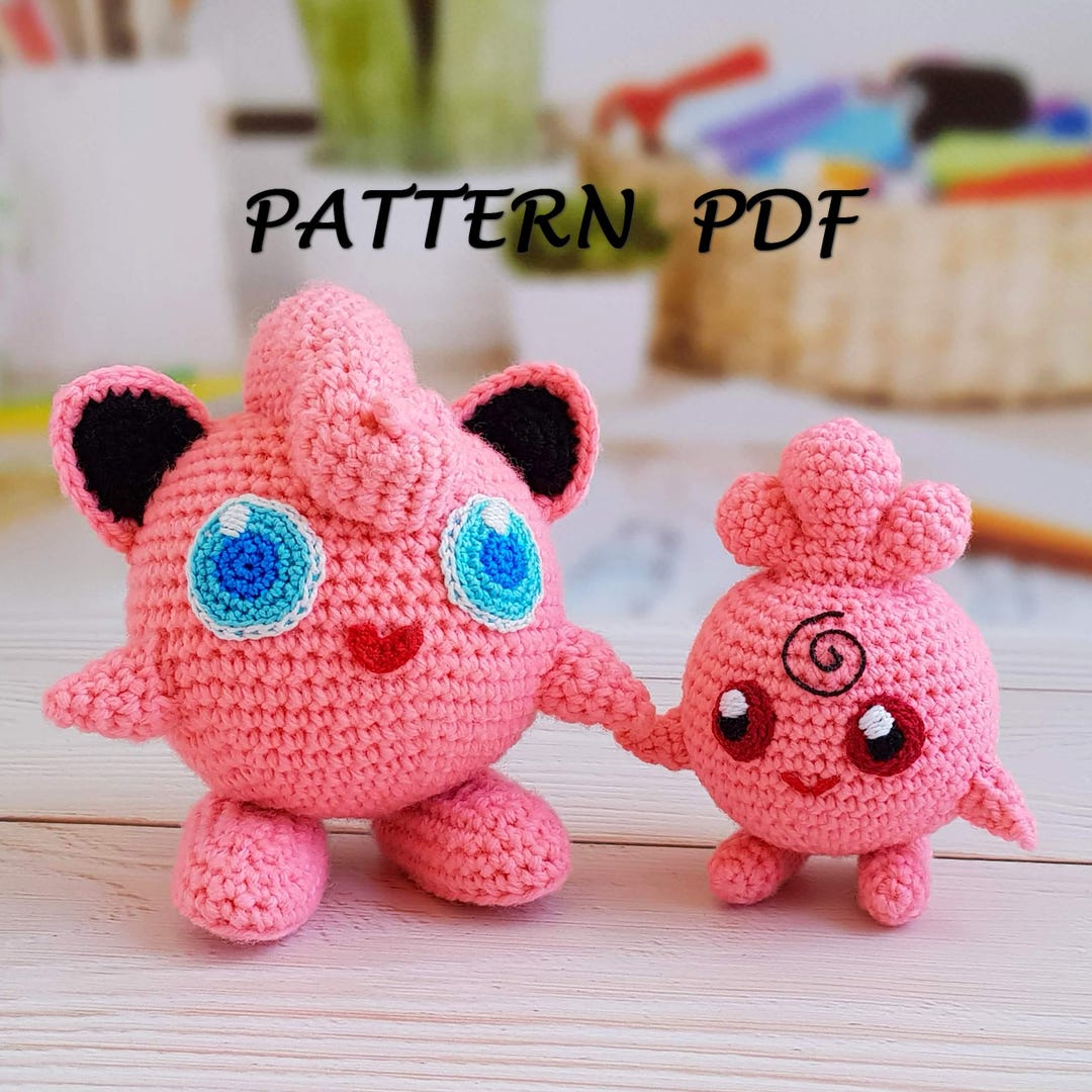 Pokémon Crochet Pdf, Amigurumi Pokemon Jigglypuff and Igglybuff ...