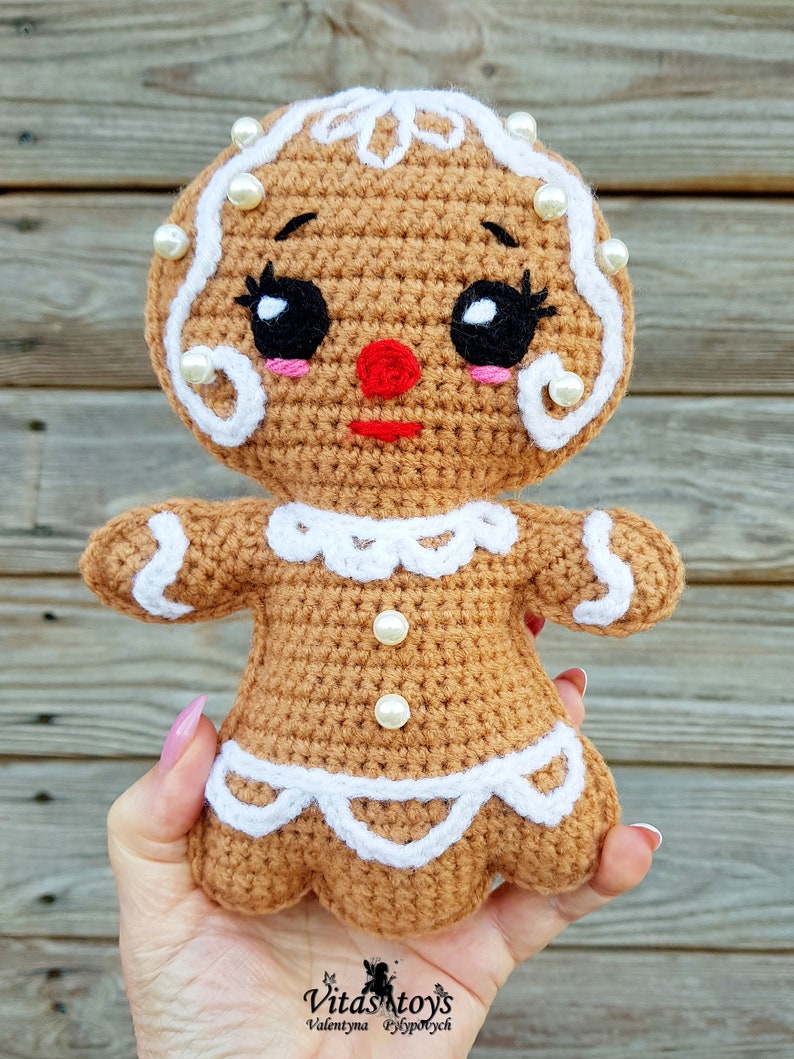 Crochet Gingerbred Doll Pattern Christmas Ragdoll Amigurumi - Etsy