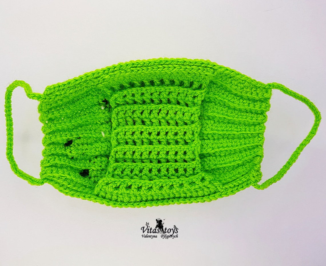 Face Mask Tutorial Crochet Mask Pdf Knited Mask Pattern How | Etsy