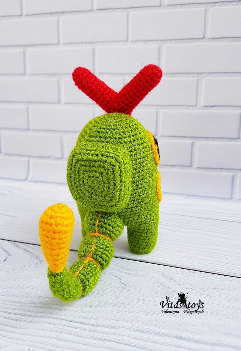 Among Us Pokemon Caterpie Crewmate Toy Crochet I Pray for - Etsy