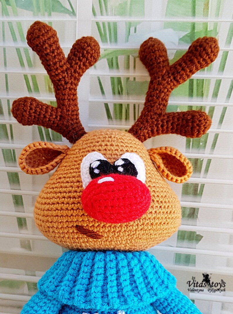 Crochet Deer Pdf Knitted Deer Pattern Reindeer Crochet Pdf - Etsy