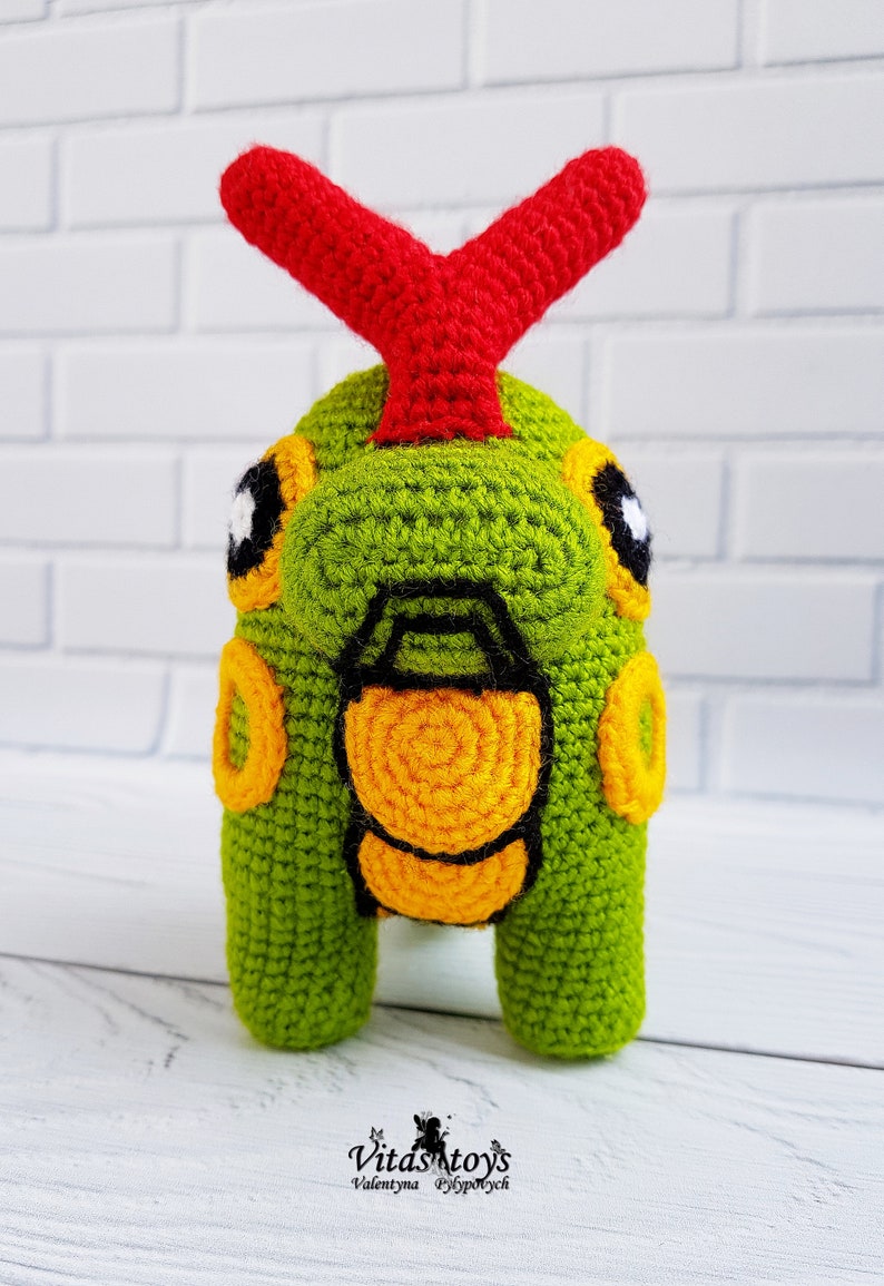 Among Us Pokemon Caterpie Crewmate Toy Crochet I Pray for - Etsy
