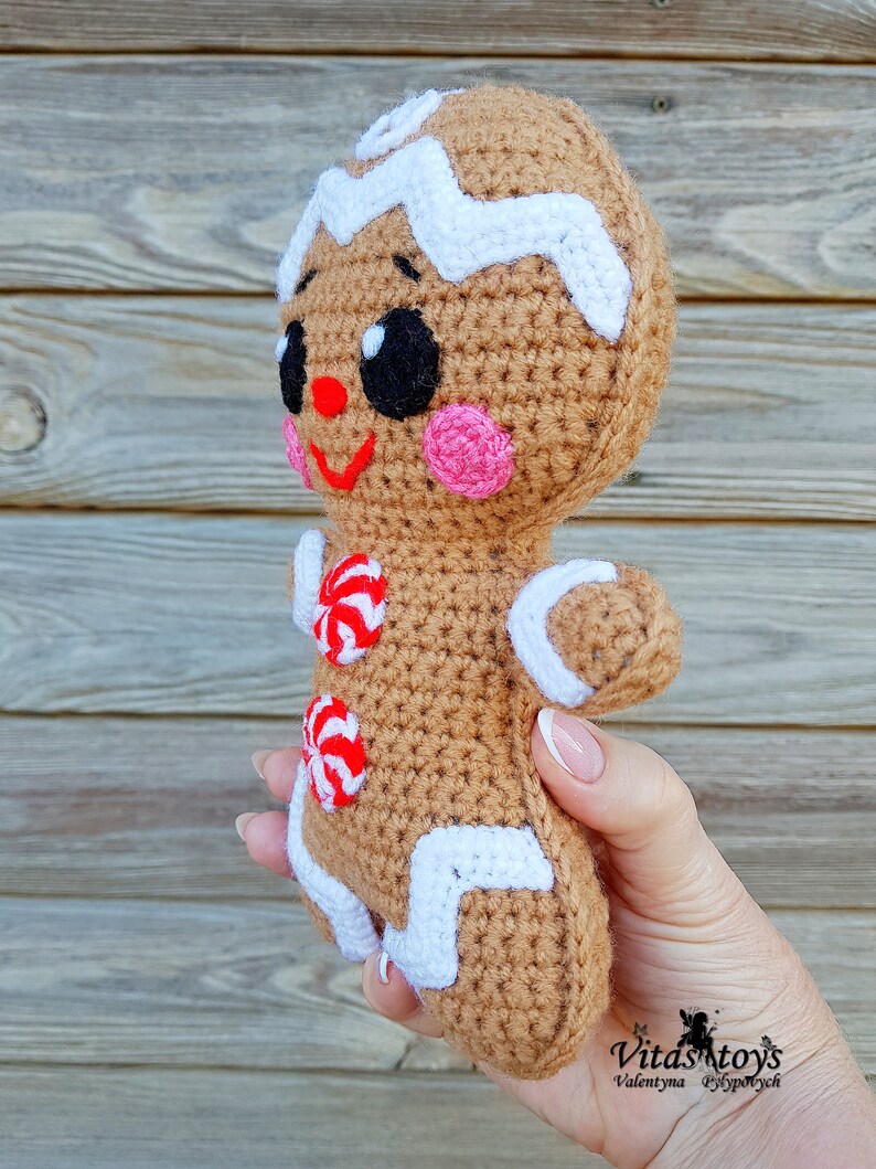 Crochet Gingerbred Toy Amigurumi Rag Doll Pattern - Etsy