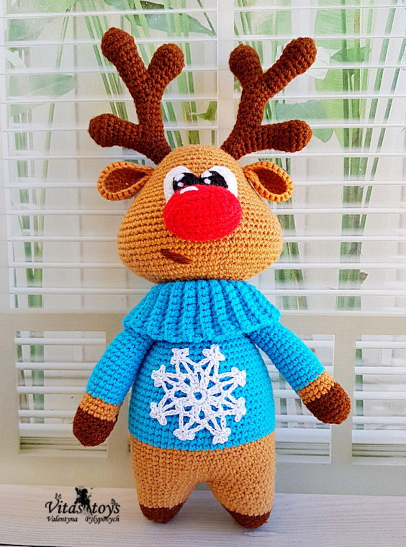 Crochet Deer Pdf Knitted Deer Pattern Reindeer Crochet Pdf | Etsy