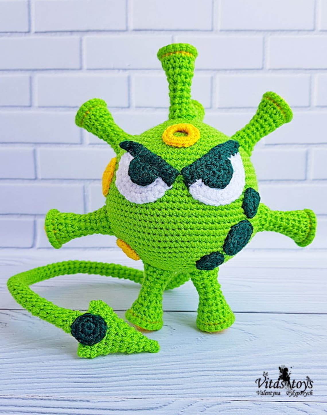 Crochet Virus Amigurumi Virus Virus Toy Pattern Virus | Etsy