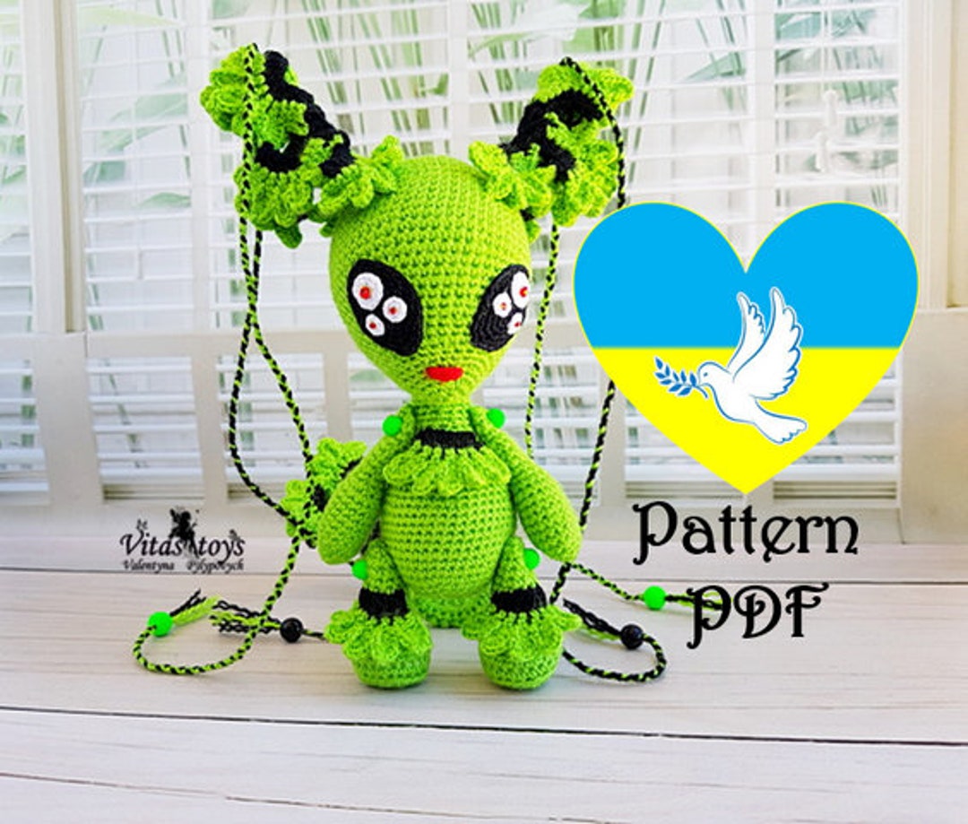 Alien Crochet Pattern Fantasy Crochet Pdf Alien Amigurumi - Etsy