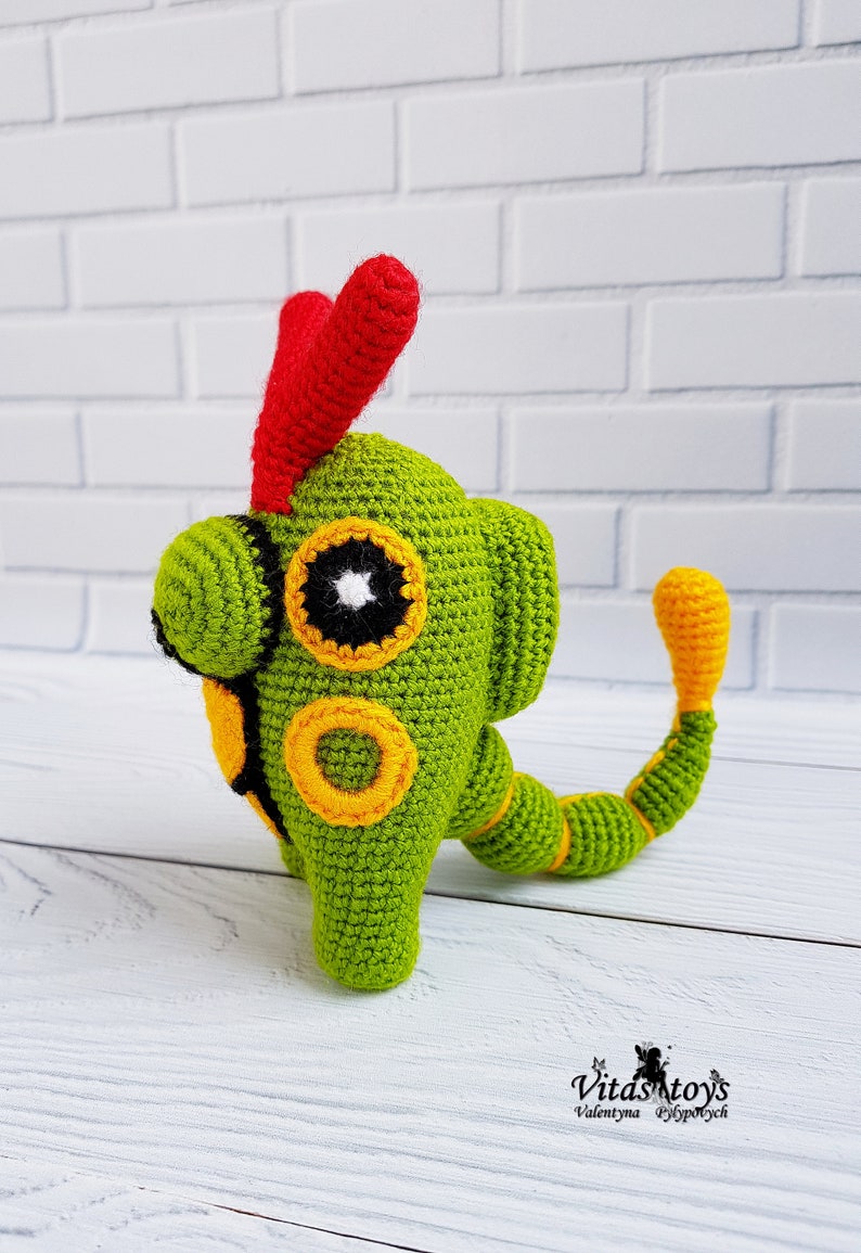 Among Us Pokemon Caterpie Crewmate Toy Crochet I Pray for - Etsy