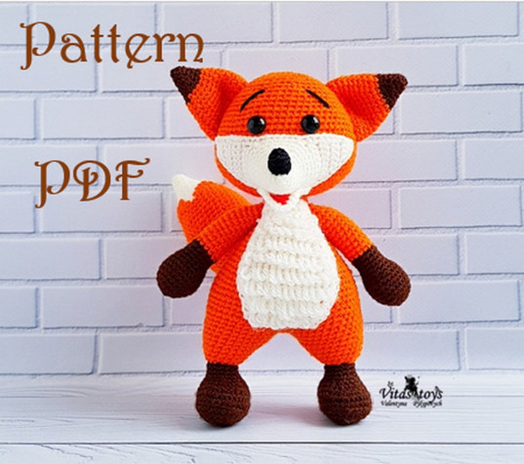 Amigurumi Fox Pdf, Crochet Small Fox, Pattern Red Fox - Etsy