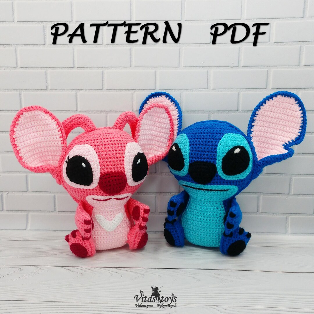 Crochet Pink Angel Scrump and Stitch Amigurumi Rag Doll Pattern - Etsy