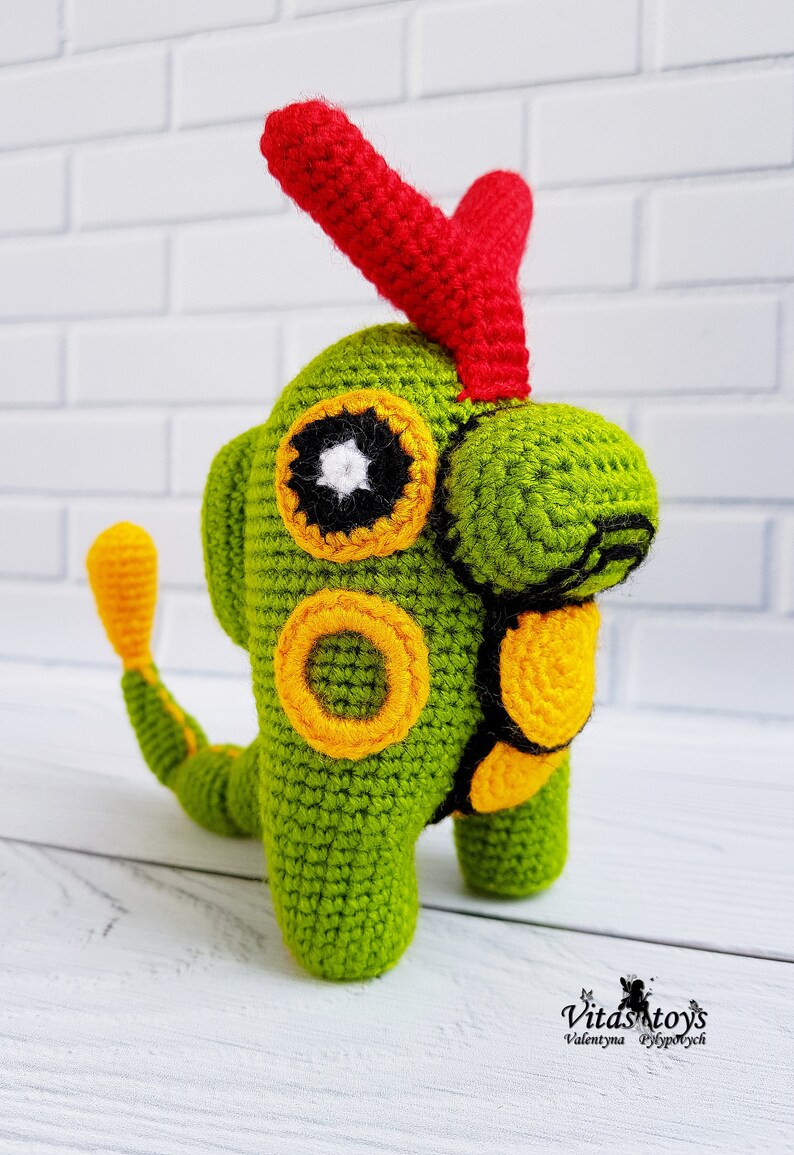 Among Us Pokemon Caterpie Crewmate Toy Crochet I Pray for - Etsy
