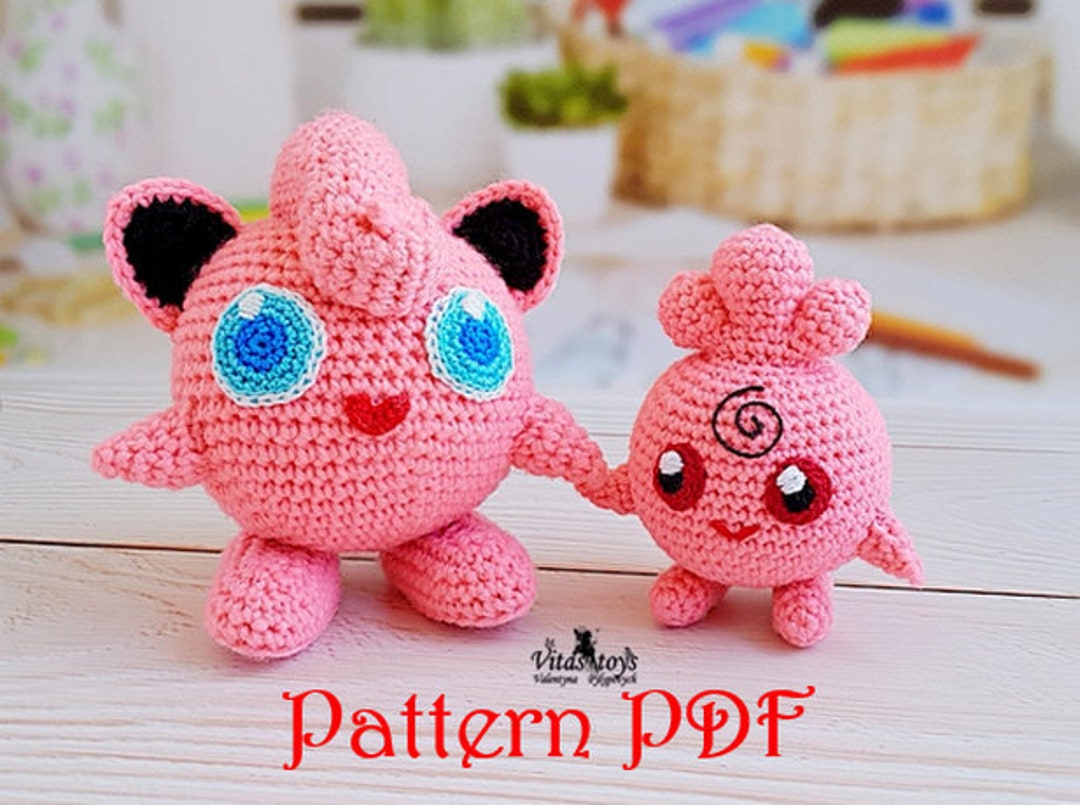 Pokémon Crochet Pdf, Amigurumi Pokemon Jigglypuff and Igglybuff ...
