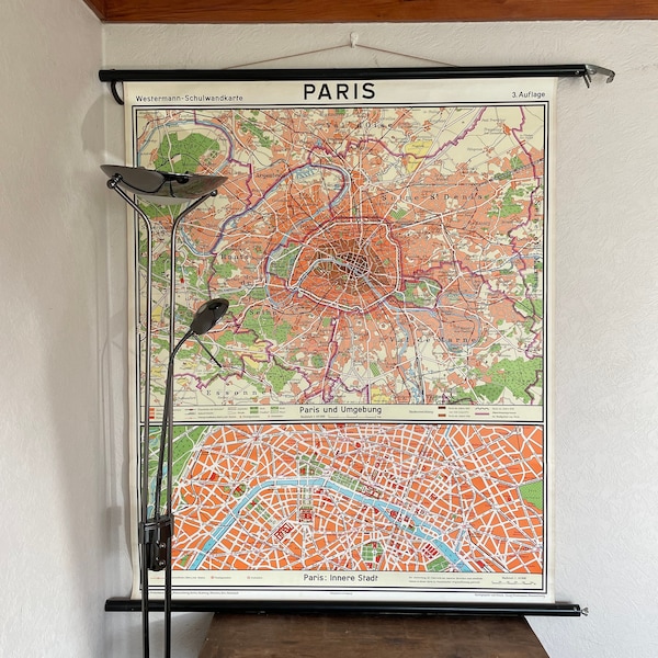 Pull Down Map - Etsy