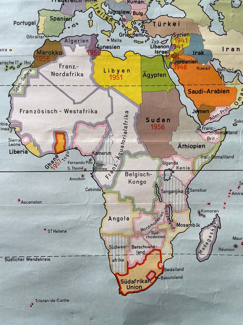 Vintage WORLD MAP Historical Map Educational School Chart. the - Etsy