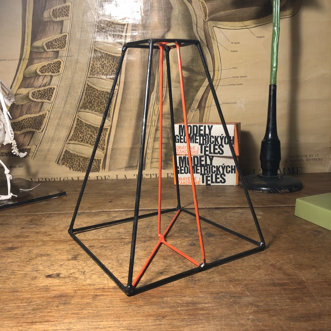 Vintage Flat Top PYRAMID GEOMETRIC SHAPE Educational Model - Etsy