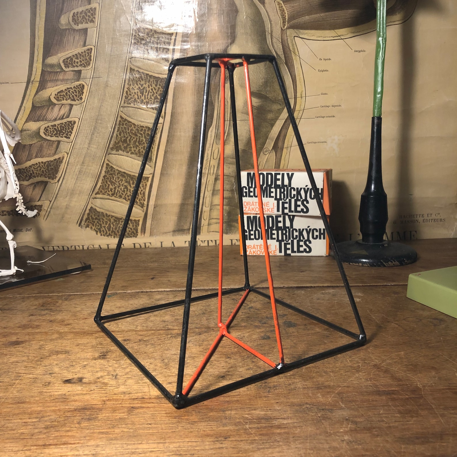 Vintage Flat Top PYRAMID GEOMETRIC SHAPE Educational Model | Etsy