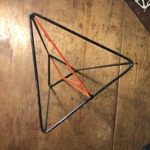 Vintage TRIANGULAR BASED PYRAMID Geometric Shape Educational Model ...