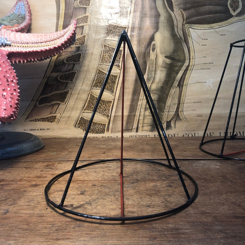 Vintage OBLIQUE CONE Geometric SHAPE Educational Model 1950s Maths ...