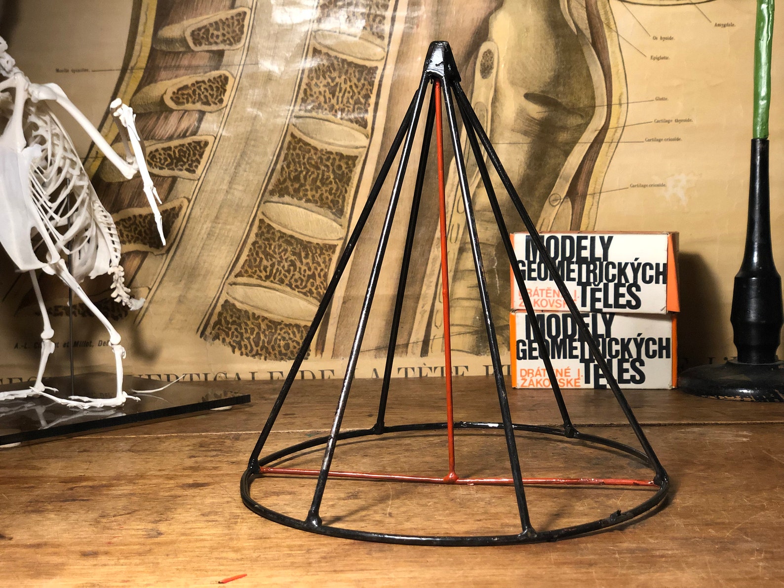 Vintage CONE GEOMETRIC SHAPE Educational Model Visual Aid - Etsy