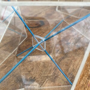 Vintage Perspex GEOMETRIC SHAPES Set of 6 Educational Models MATHS ...