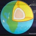 Vintage School Chart of EARTHS ATMOSPHERE & CORE Solar System Space ...