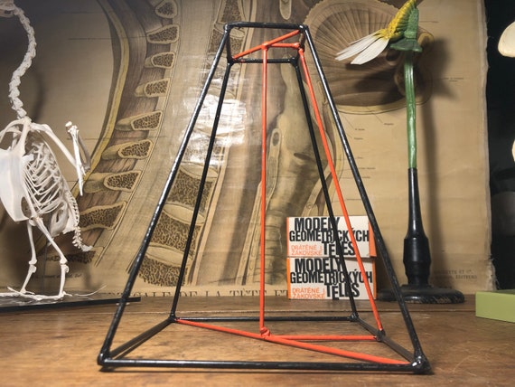 Vintage Flat Top PYRAMID GEOMETRIC SHAPE Educational Model | Etsy