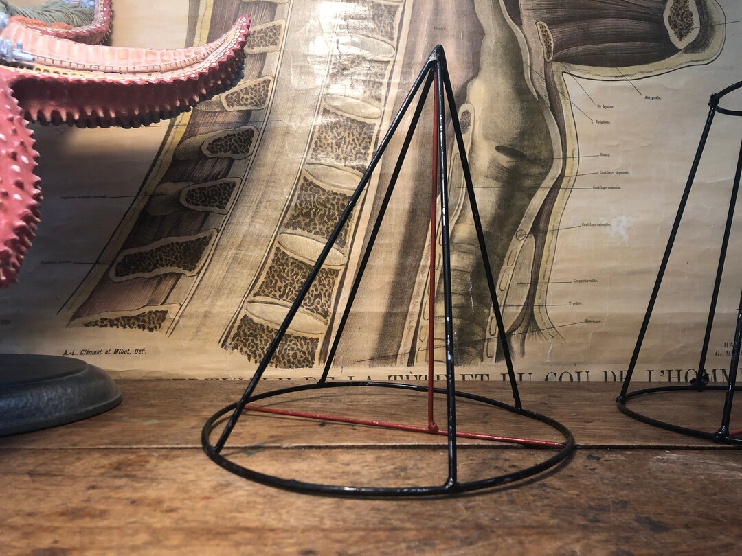 Vintage OBLIQUE CONE Geometric SHAPE Educational Model 1950s Maths ...