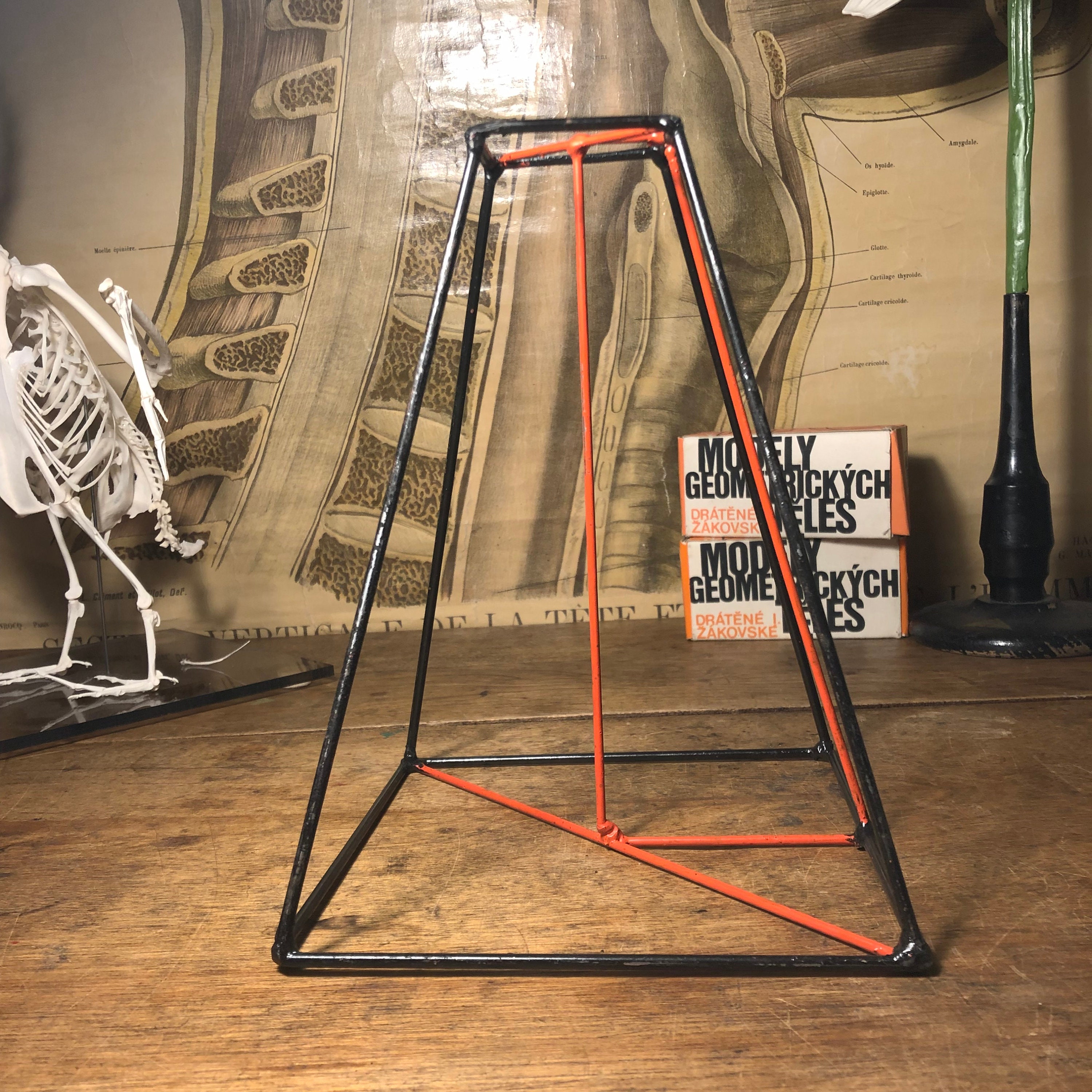 Vintage Flat Top PYRAMID GEOMETRIC SHAPE Educational Model - Etsy