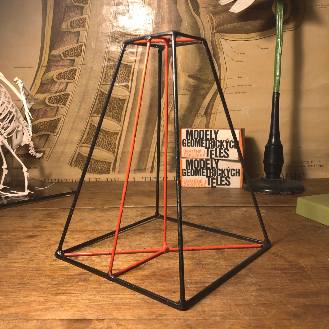 Vintage Flat Top PYRAMID GEOMETRIC SHAPE Educational Model | Etsy