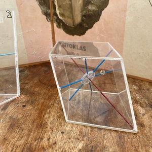 Vintage Perspex Crystal Models: Geometric Shapes, Science Teaching Aids ...