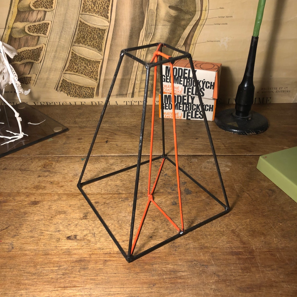 Vintage Flat Top PYRAMID GEOMETRIC SHAPE Educational Model - Etsy