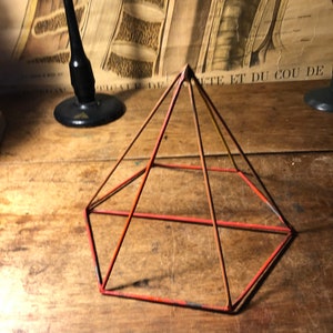 Vintage HEXAGONAL CONE Geometric Shape Educational Model 1950s Maths ...