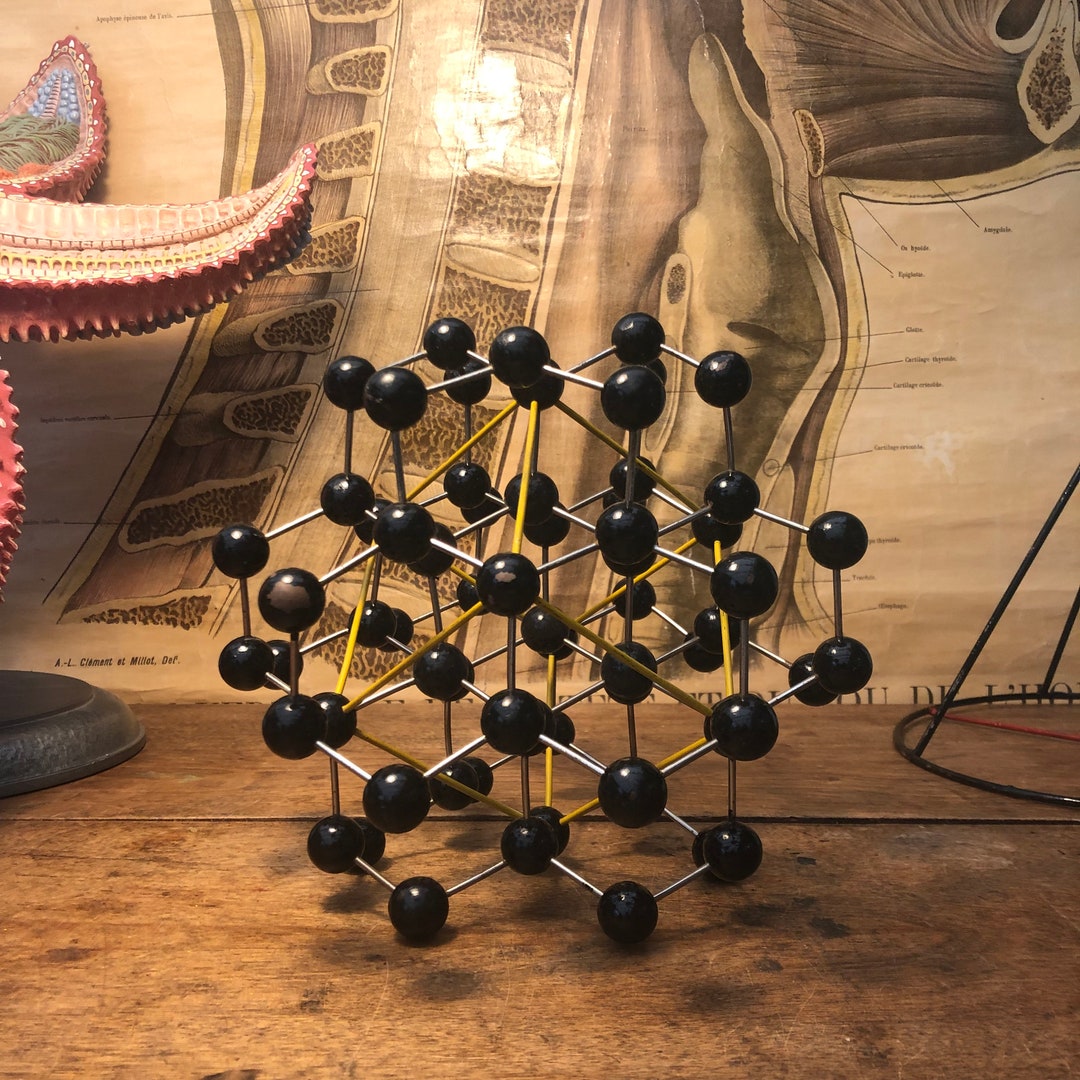 Vintage DIAMOND Educational Atomic Molecular Model Chemistry Crystal ...