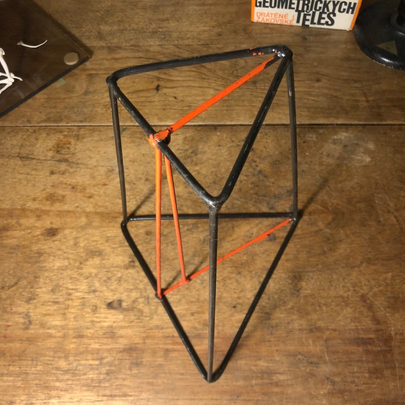 Vintage TRIANGULAR BASED PYRAMID Geometric Shape Educational - Etsy