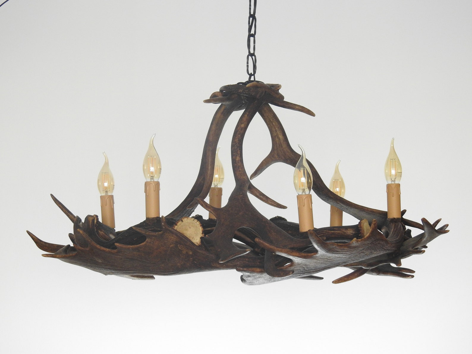 Real Fallow Deer Antler Chandelier for 6 Lights - Etsy