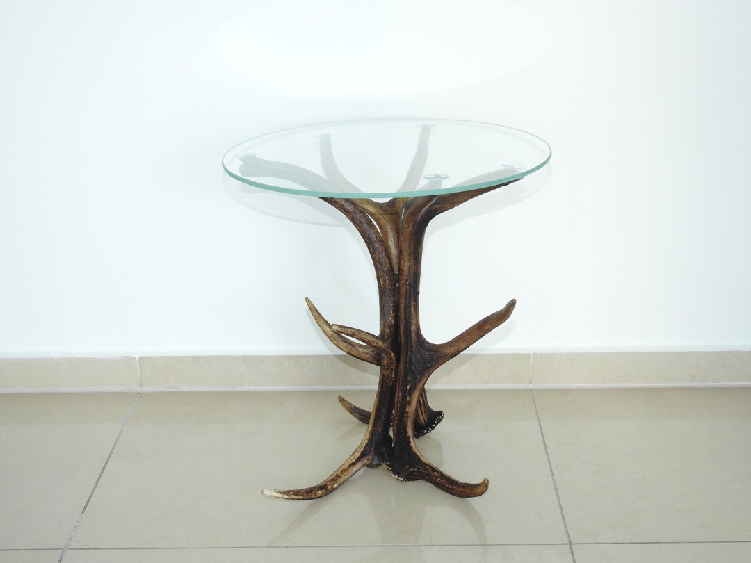 Real Deer Antlers Table - Etsy