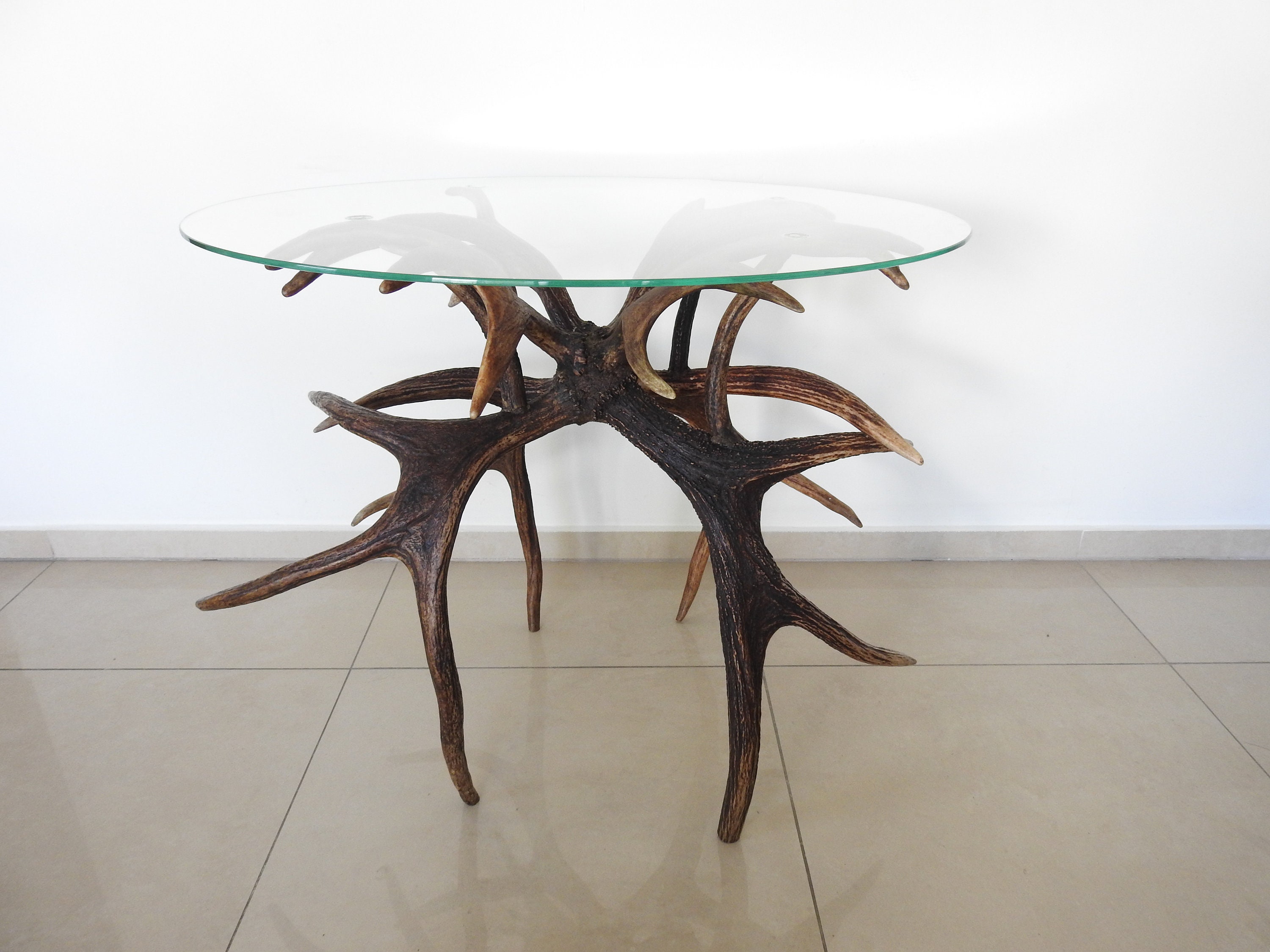 Moose Antler Table for Coffee - Etsy Canada