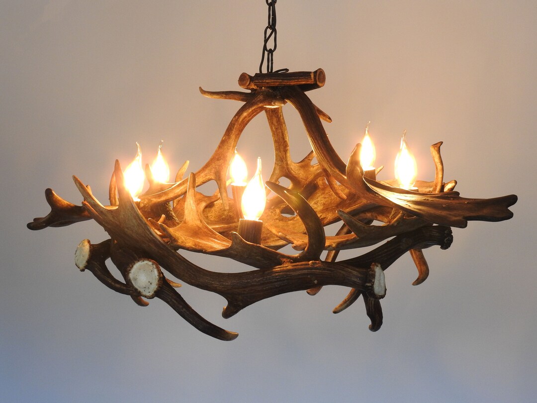 Real Antler Chandelier for Rustic Designed Home - Etsy