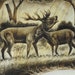 Real Moose Antler Carving Shows Roaring Deers - Etsy