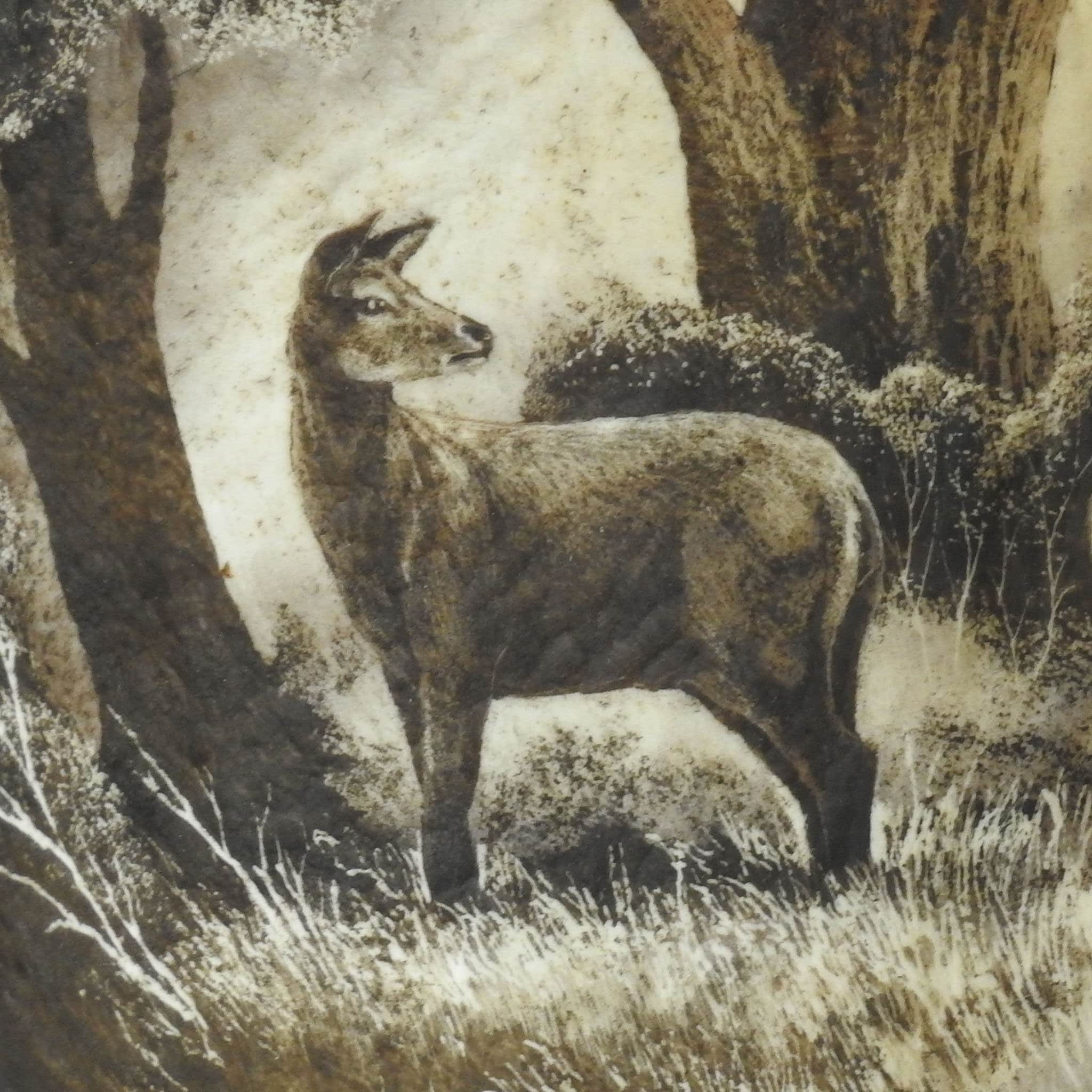 Real Moose Antler Carving Shows Roaring Deers - Etsy