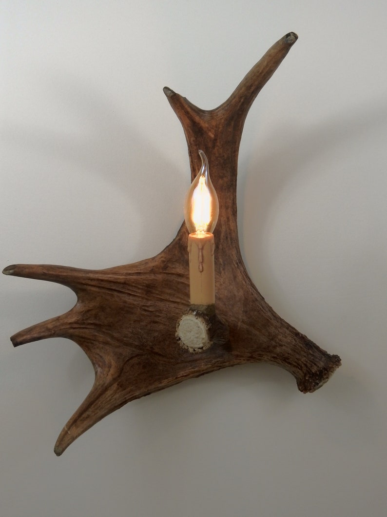 Moose Antler Wall Sconce | Etsy