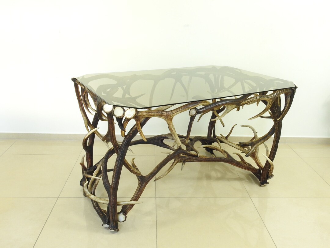 Real Deer Antler Table for Livingroom - Etsy
