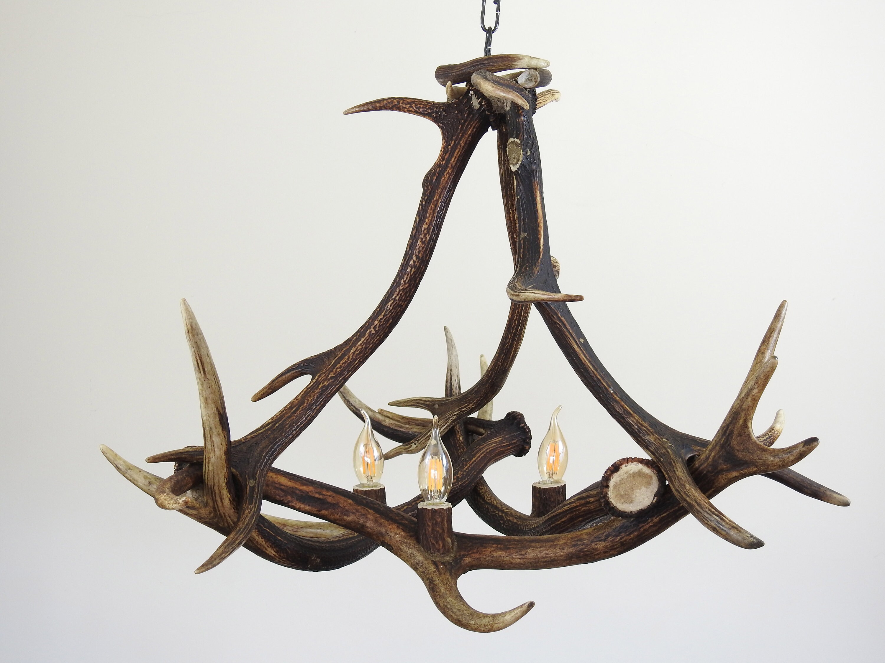 Real Antler Chandelier for 3 Lights | Etsy
