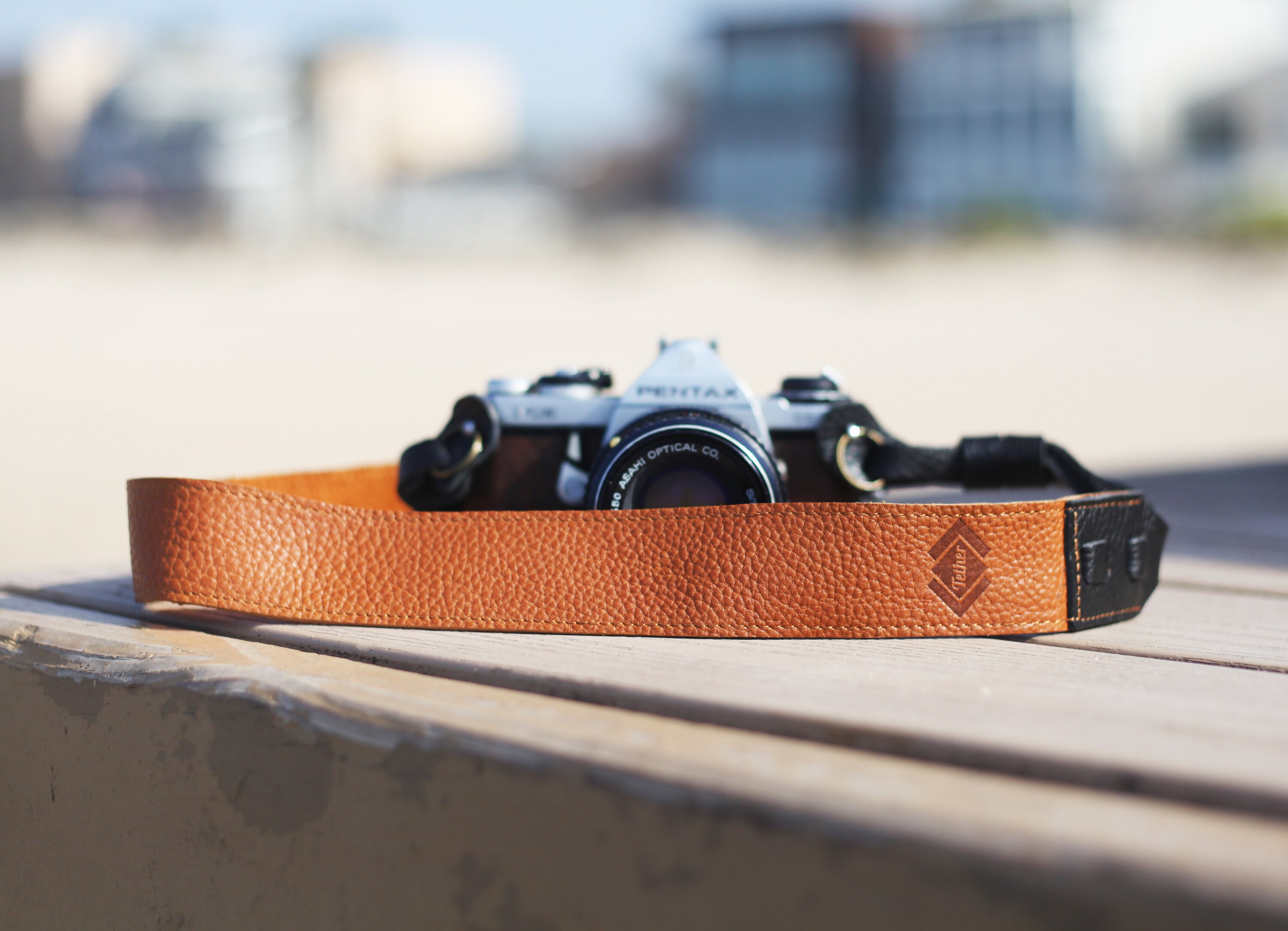 Tan Cross-body Personalized Leather Camera Strap for - Etsy