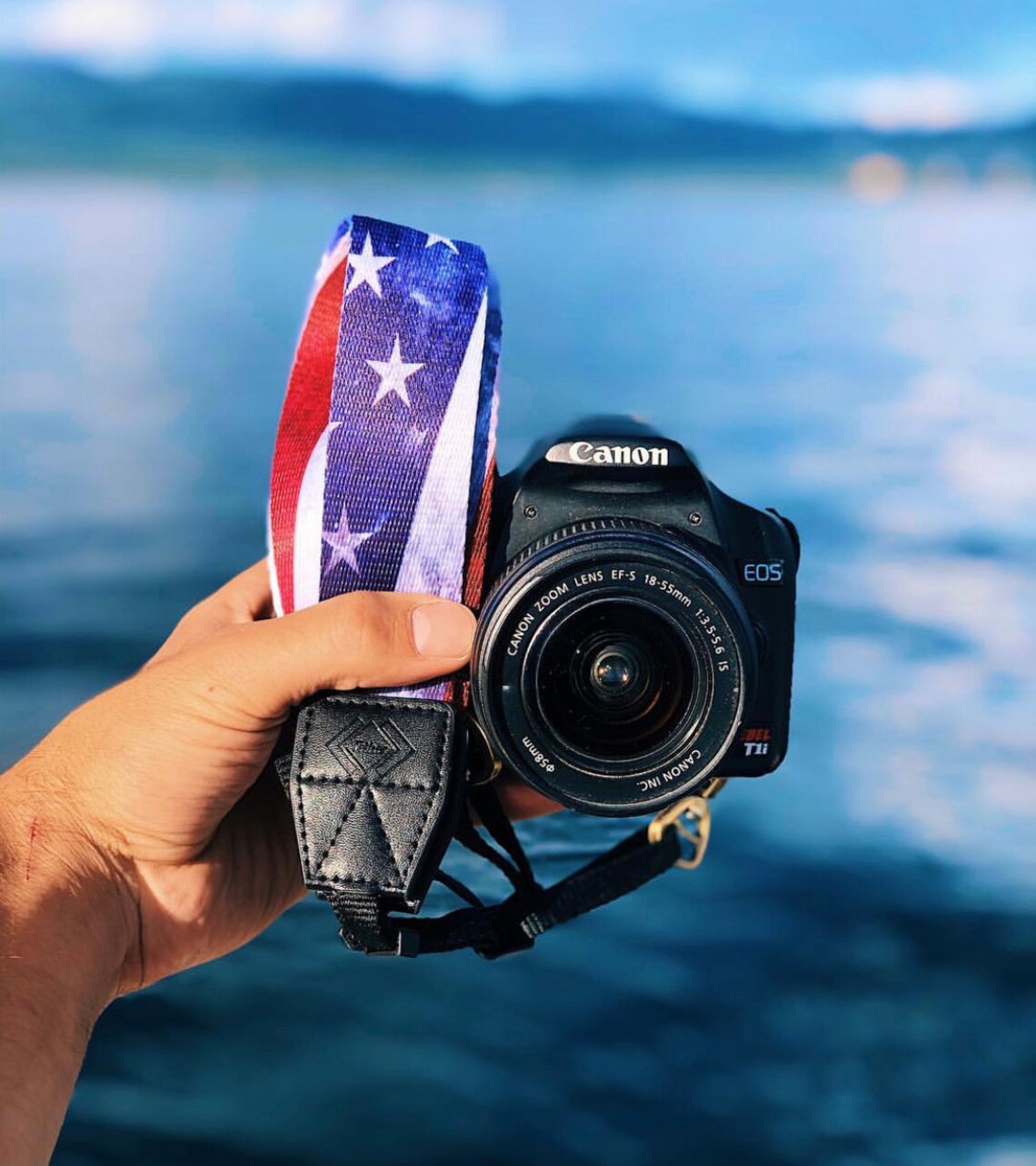 Camera Strap - American Flag Design Strap for DSLR or SLR Camera, DSLR ...