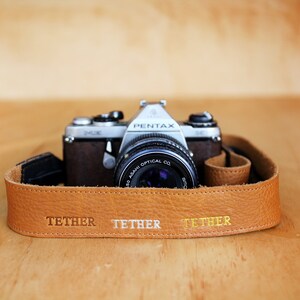 Tan Cross-body Personalized Leather Camera Strap - for Dslr/slr ...