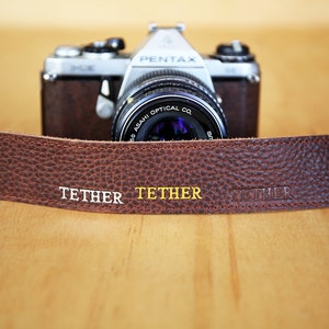 Camera Strap - Brown Cross-body Leather Camera Strap for DSLR/SLR ...