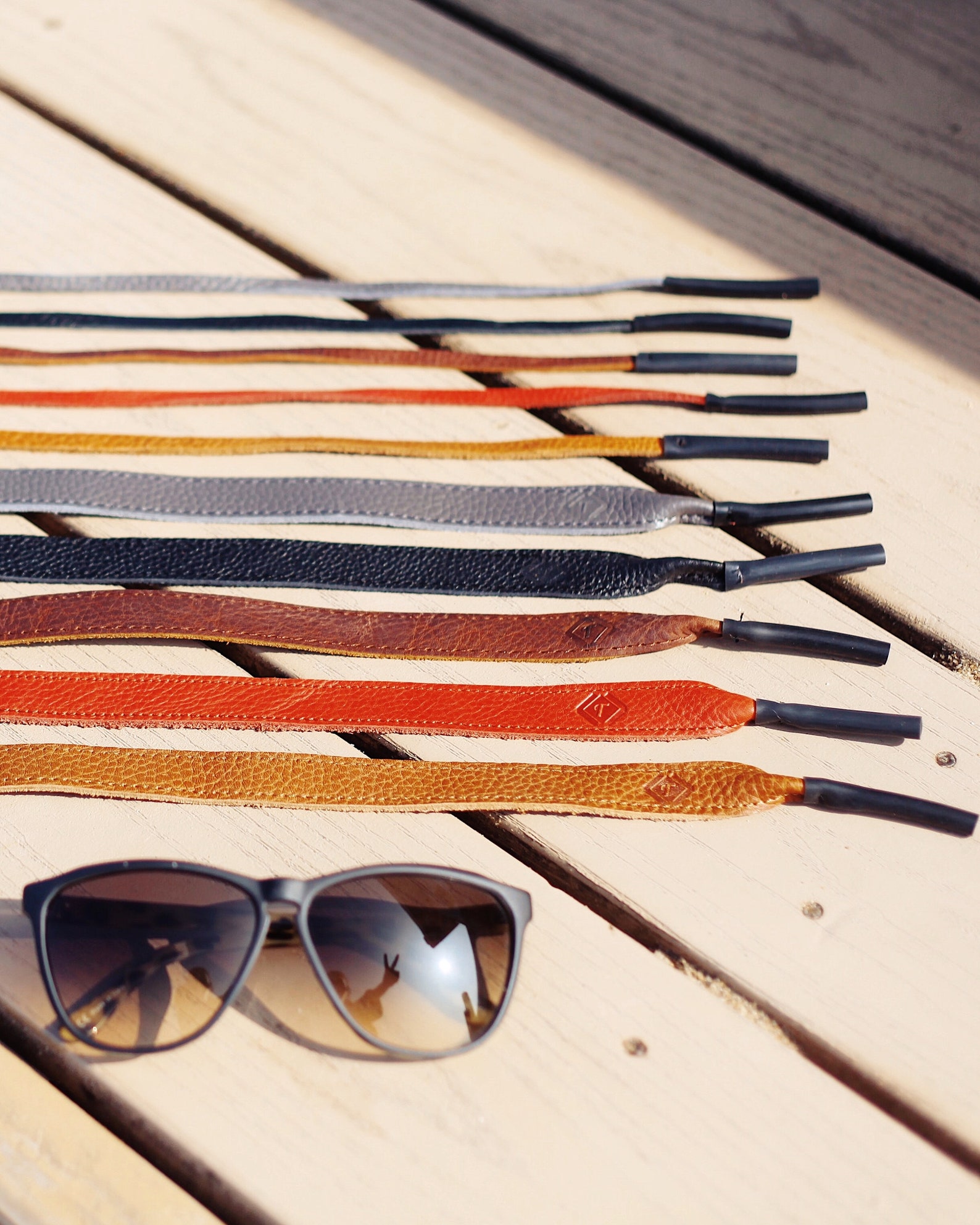 Slim Leather Sunglass Strap / Sunglass Retainer / Strap for - Etsy