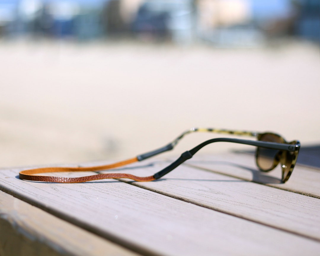Slim Leather Sunglass Strap / Sunglass Retainer / Strap for Sunglasses ...