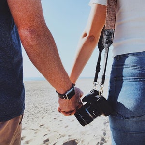 Camera Strap - Brown Cross-body Leather Camera Strap for DSLR/SLR ...